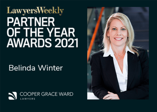 Belinda Winter Finalist For Lawyers Weekly Partner Of The Year Awards