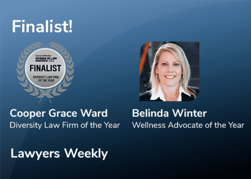 Cooper Grace Ward and Belinda Winter nominated in Women in Law awards ...