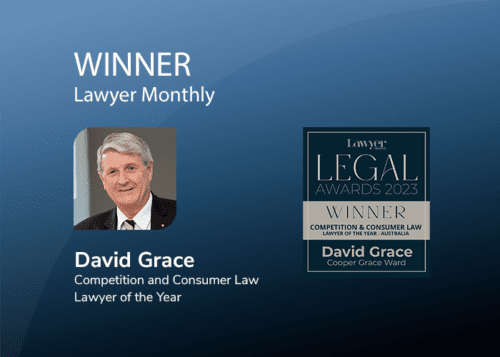 David Grace a recipient of Lawyer Monthly Award! - Cooper Grace Ward
